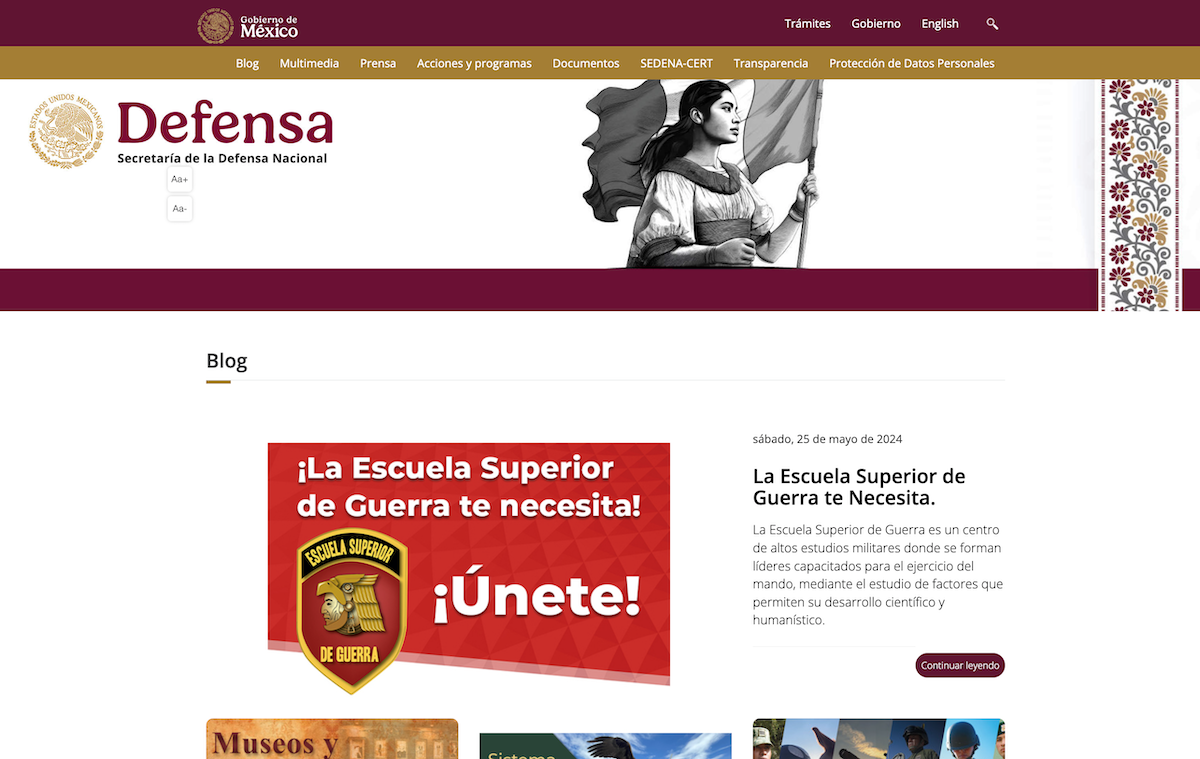 Secretaría de la Defensa Nacional (Sedena) cambia de acrónimo y ahora ...